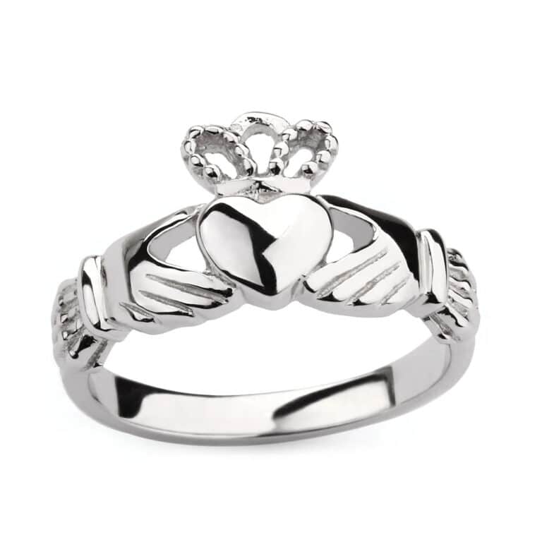 Bague coeur main couronne - Bijoux Coeur